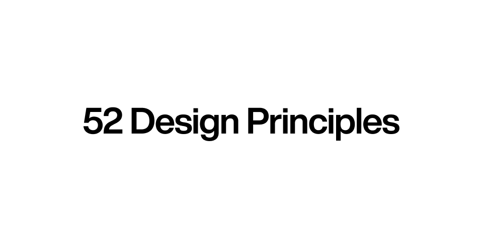 52 Design Principles